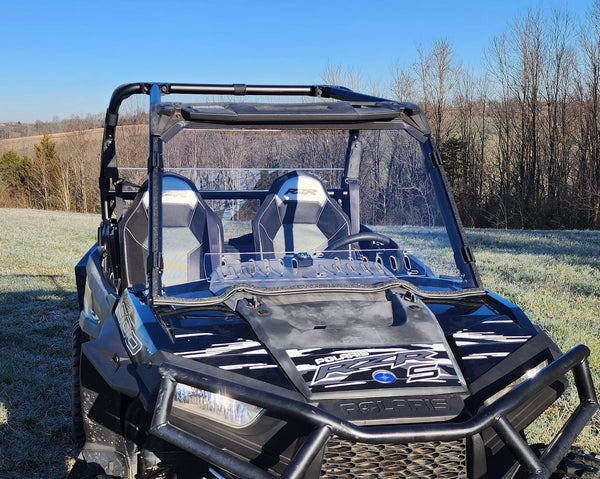 Polaris Rzr 1000 1 Pc Scratch Resistant Windshield With Clamp And Ve