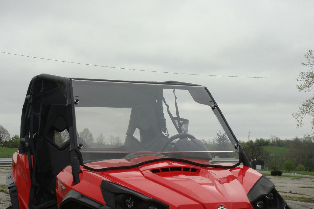 Can-Am Commander - 2 Pc General-Purpose Windshield w/Vent and Clamp Op ...